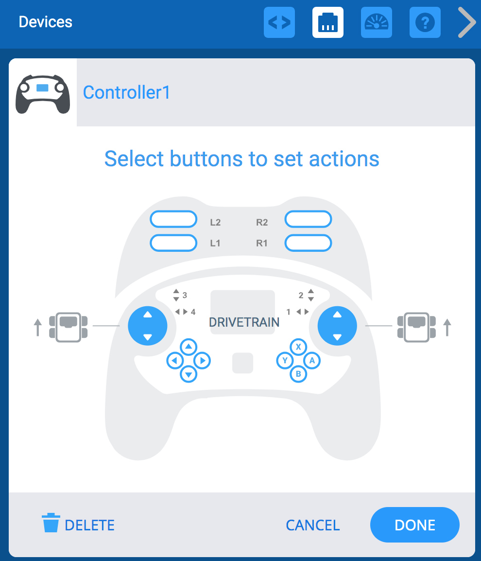 Create An 8 Motor Drivetrain Using Vexcode Blocks Vex V5 Technical