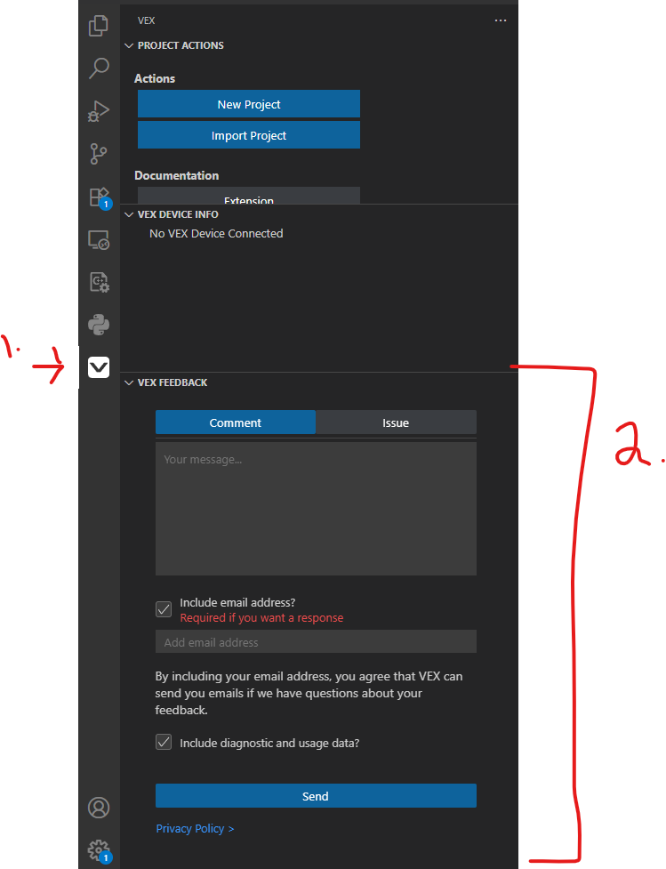 New to vscode software, error? - VEXcode V5 Tech Support - VEX Forum