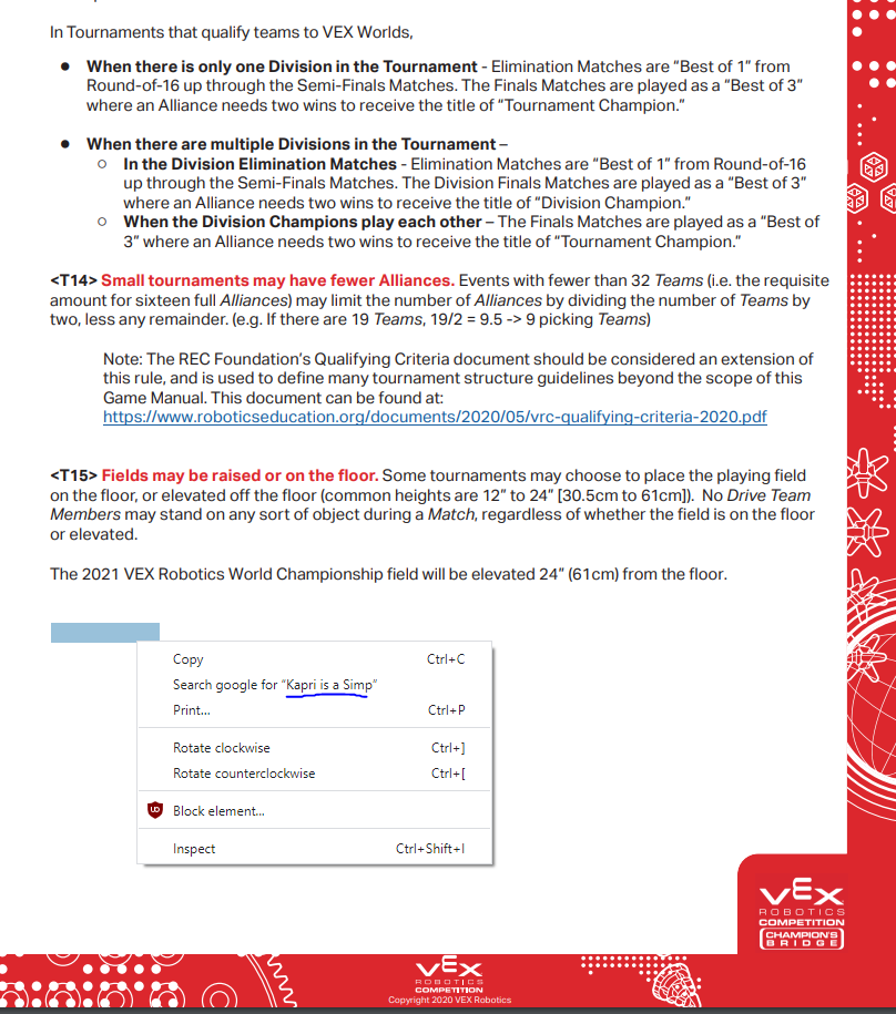 2020 - 2021 VEX Robotics Competition - Champion's Bridge - Page 5 ...