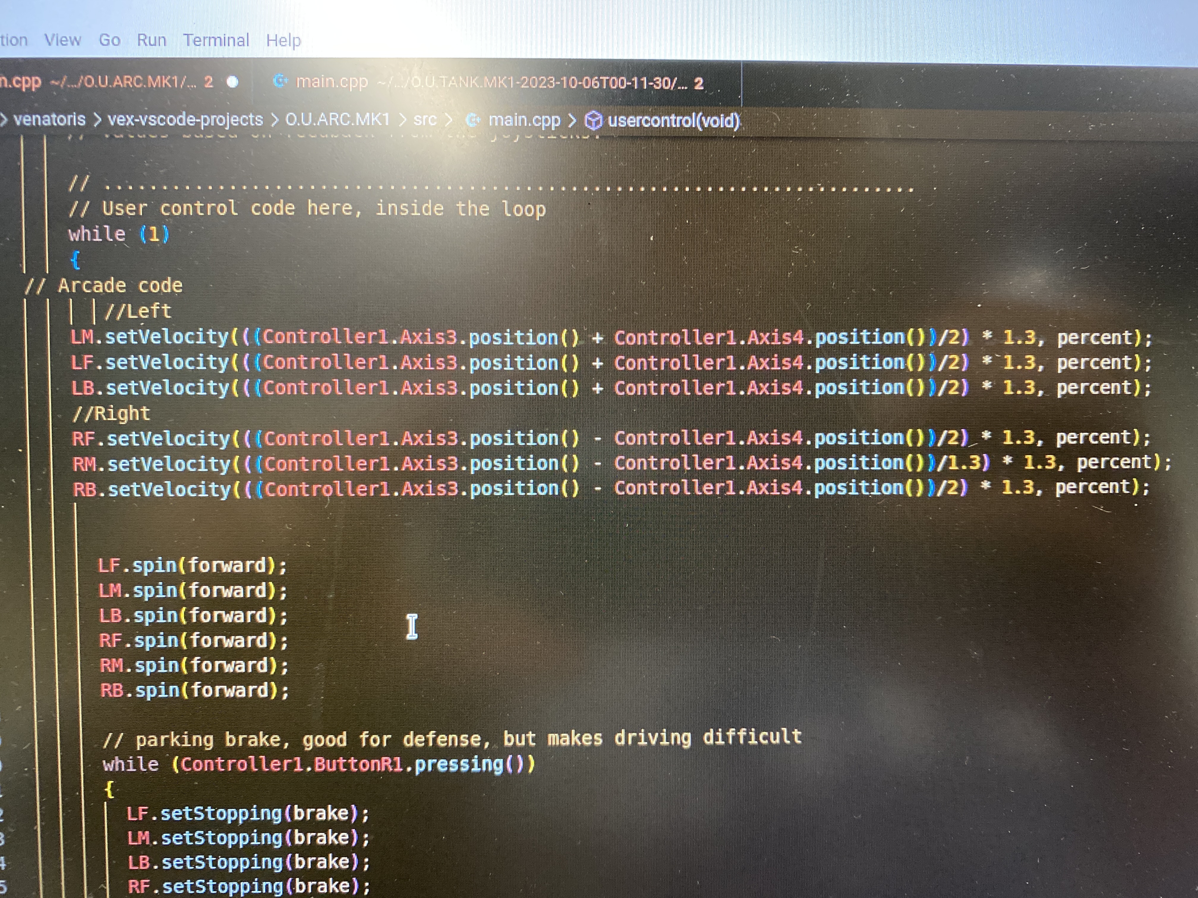 Change Drive Mode with Button Press - Programming Support - VEX Forum