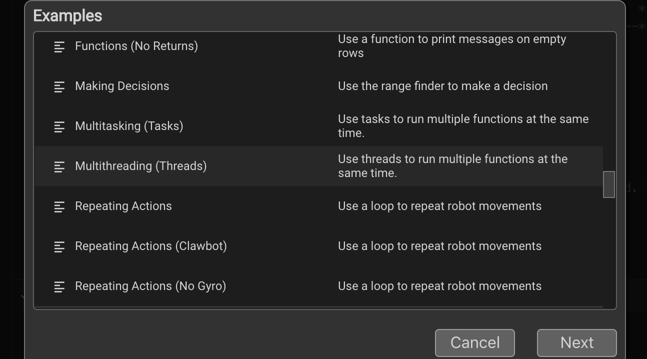 How to use VEX Threads - VEXcode Pro V5 Text Tech Support - VEX Forum