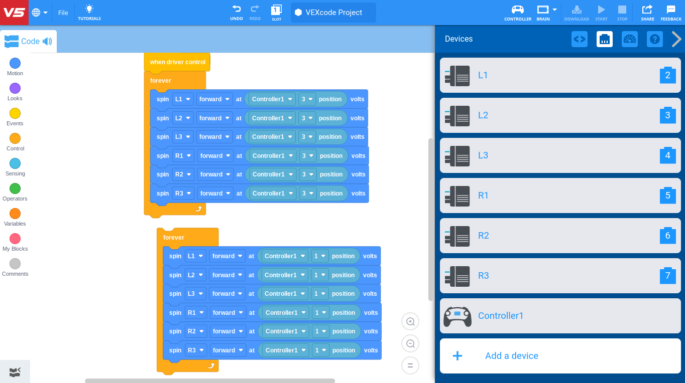 6 Motor Drivetrain Issues Programming Support Vex Forum