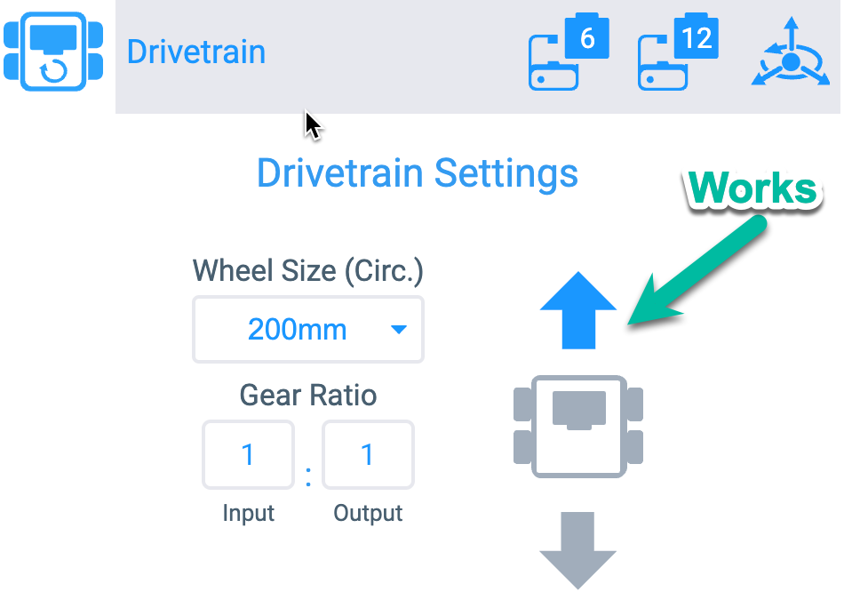 Turning with Brain Inertial Sensor issue with Drivetrain Settings ...