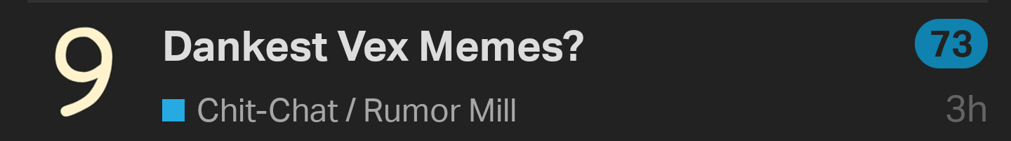 Dankest Vex Memes? - #5015 by insert_code - Chit-Chat / Rumor Mill ...